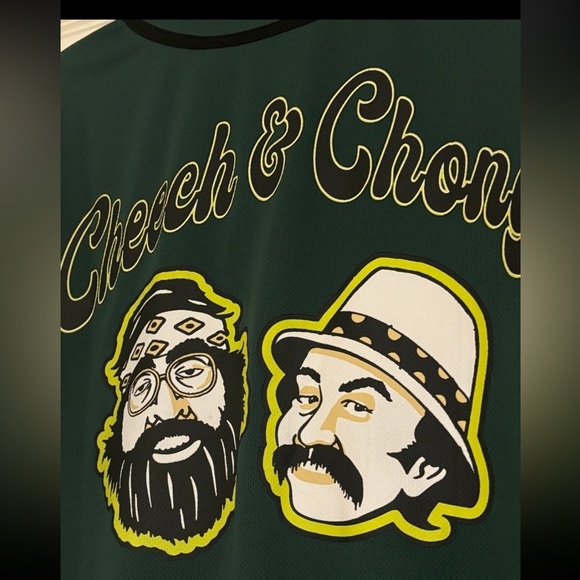 Shirts | Flaw Large Cheech Chong Buttonup Shirtjersey | Poshmark